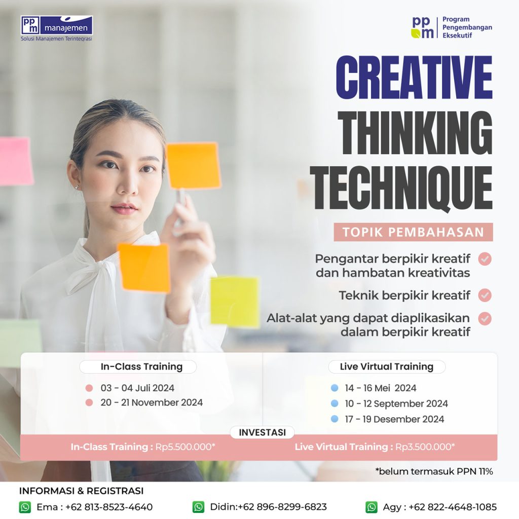 Creative Thinking Technique - PPM Manajemen