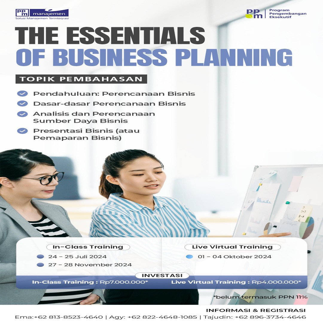 The Essentials of Business Planning - PPM Manajemen